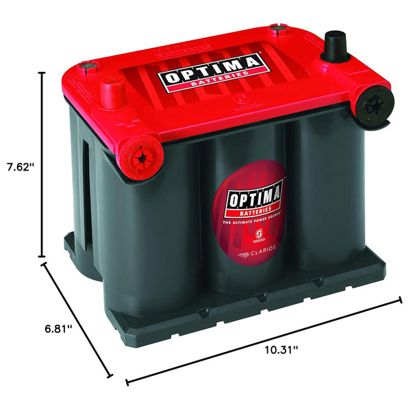 Optima 75/25 SC75U 8022-091 Red Top Dual Terminal AGM battery 720 CCA ...